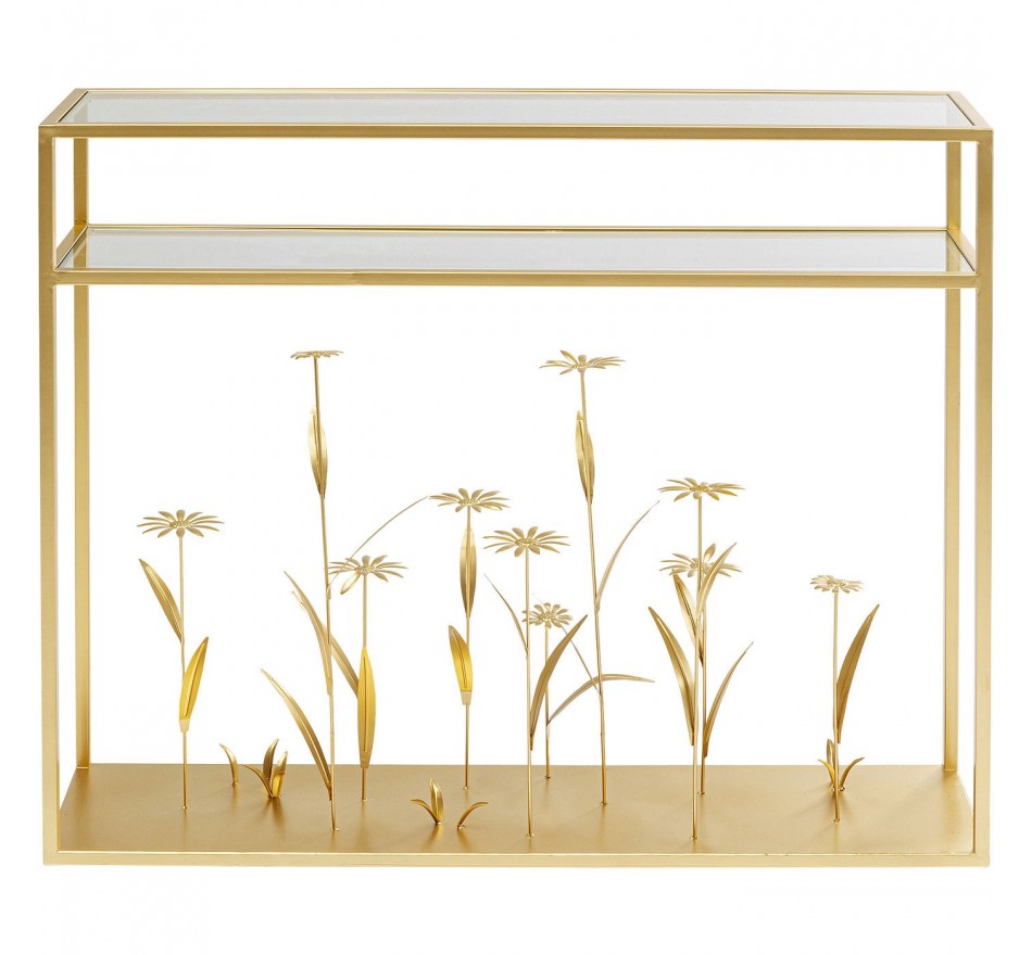 Golden flower console - Meadow - Kare Design